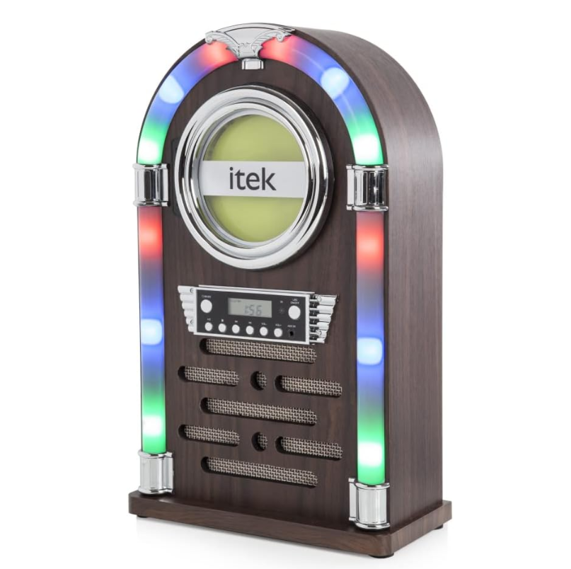 Itek Mini Bluetooth Jukebox Station c/w CD Player & FM Radio | I60018C